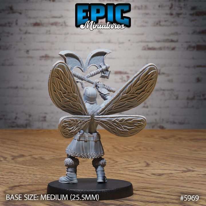 3D Printable Barbarian Fairy / Northern Pixie Warrior / Mythical Male Creature / Arctic Raider ...